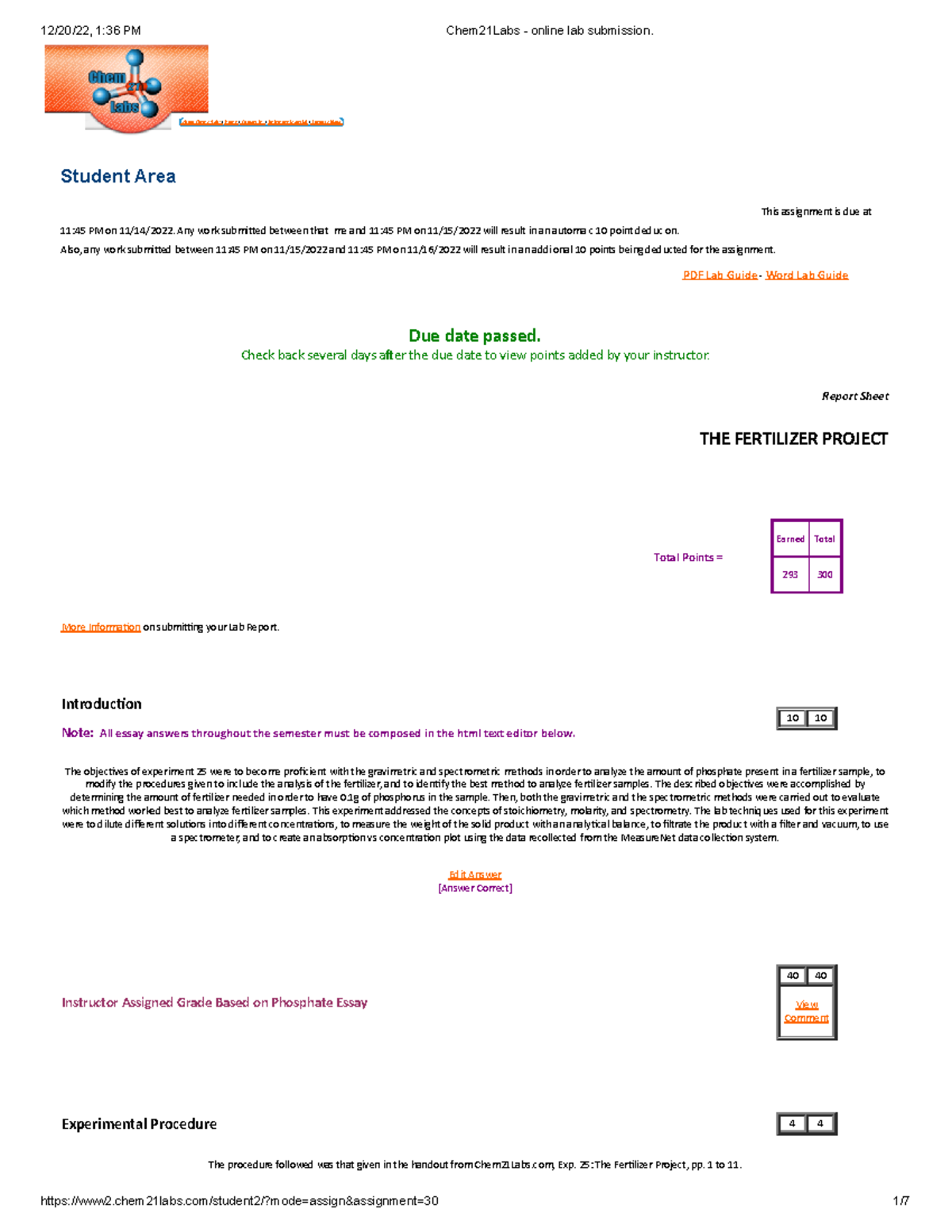 Fertilizer Project - Lab hw - ####### About Chem21Labs | Home | Contact ...