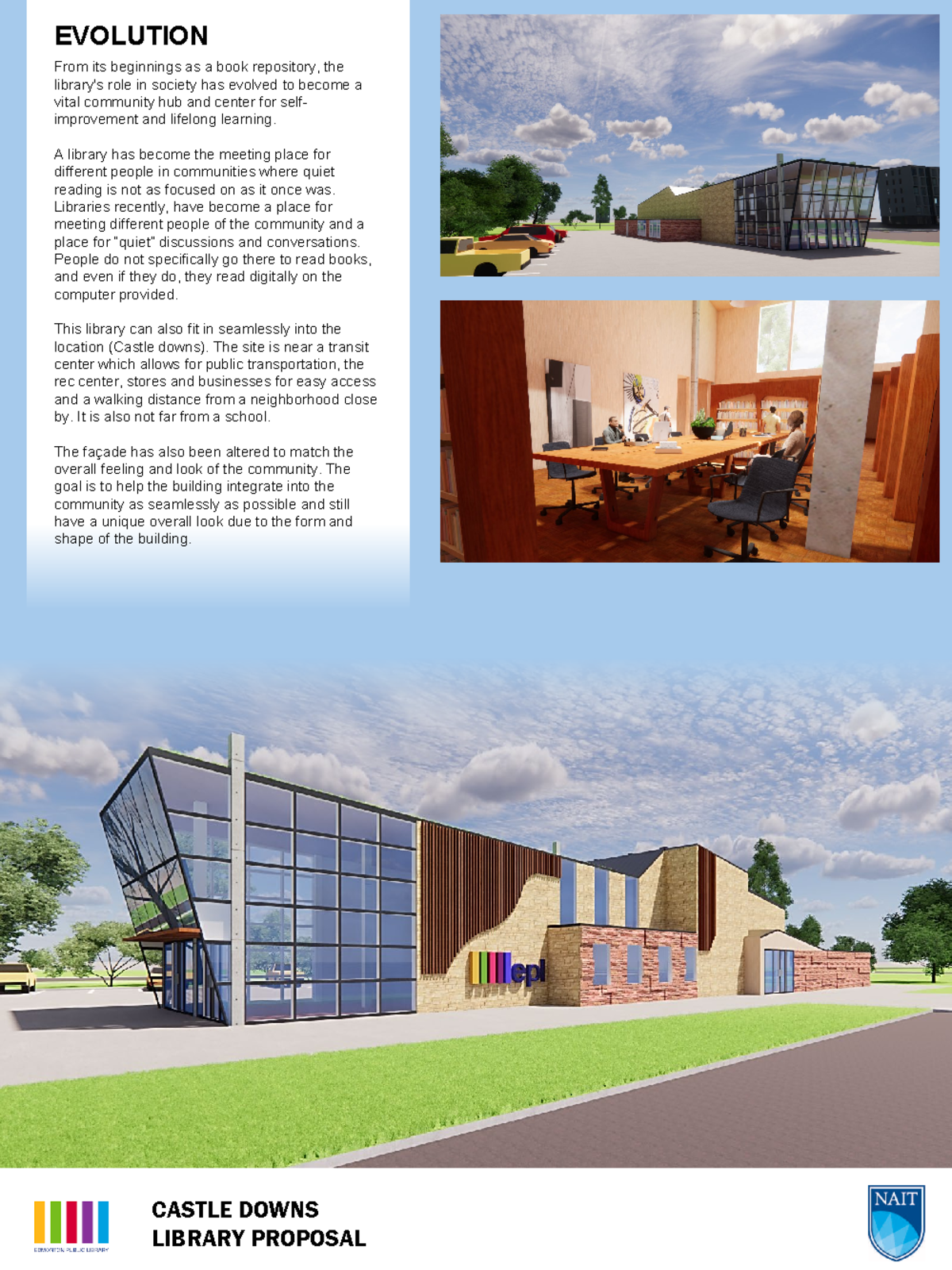 Presentation Board - CASTLE DOWNS LIBRARY PROPOSAL EVOLUTION From its ...