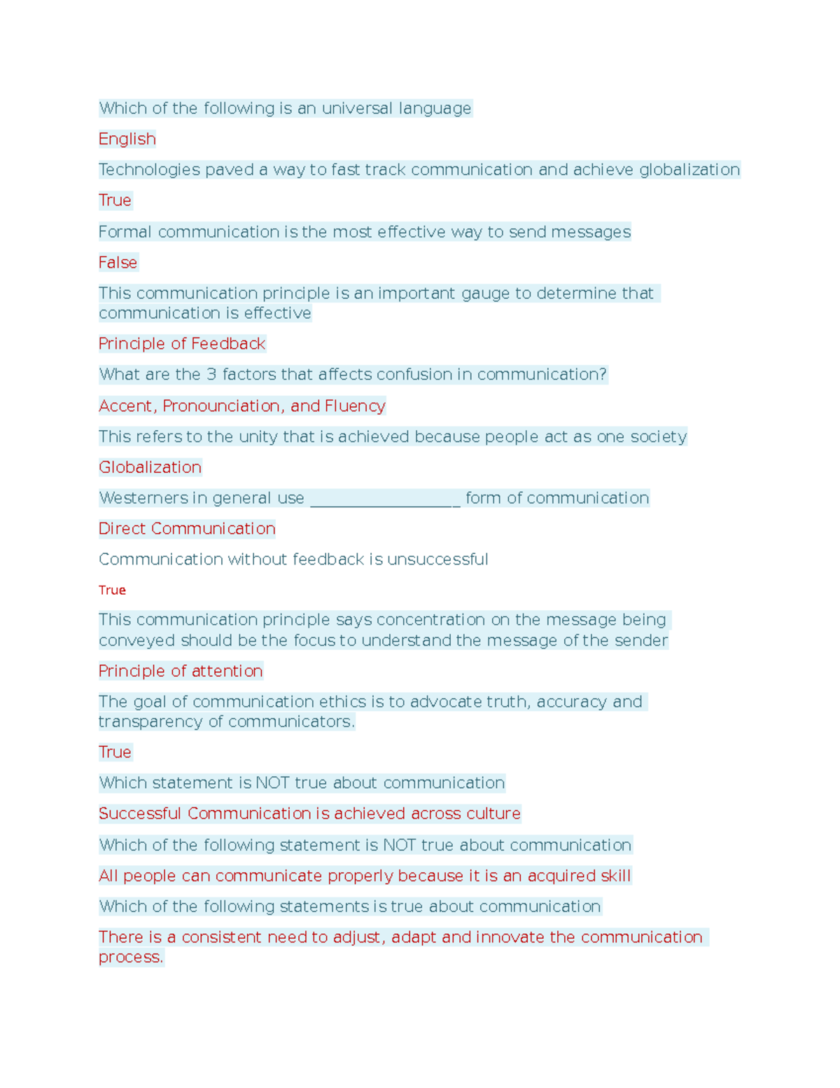 Purposive communication Prelims (29 30) - Which of the following is an ...