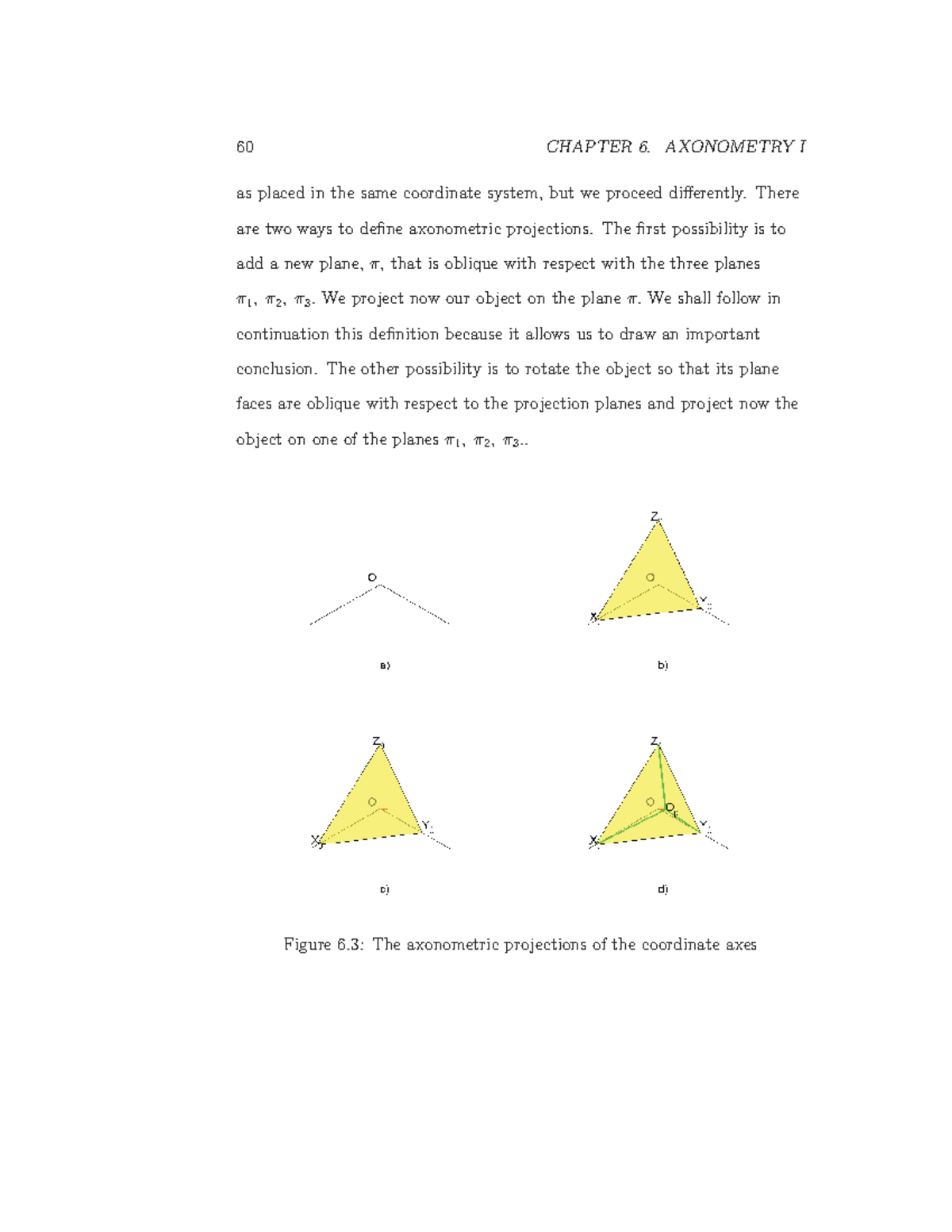 Descriptive notes p7 - 60 CHAPTER 6. AXONOMETRY I as placed in the same ...