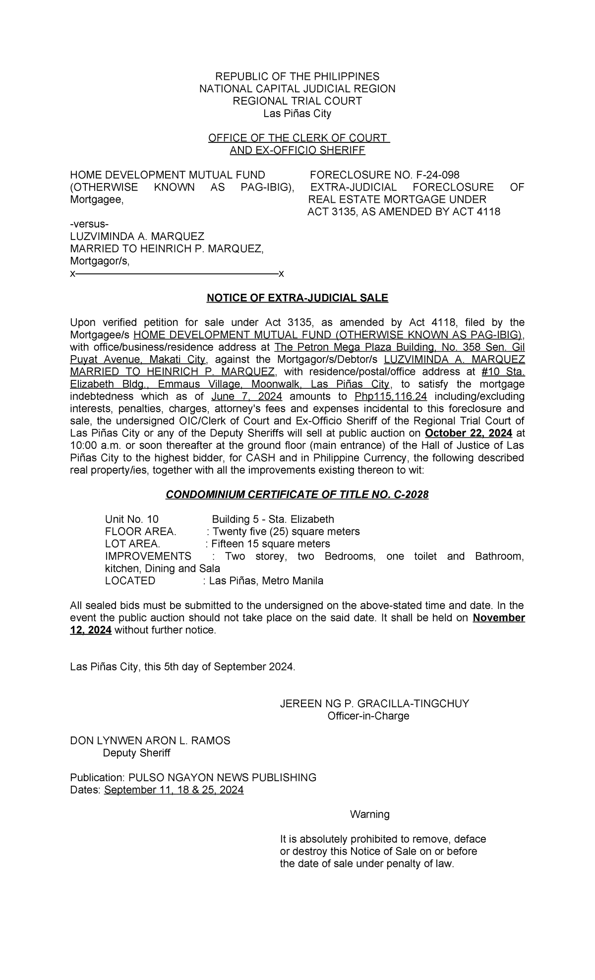 HOME Development Mutual FUND vs Marquez - REPUBLIC OF THE PHILIPPINES ...
