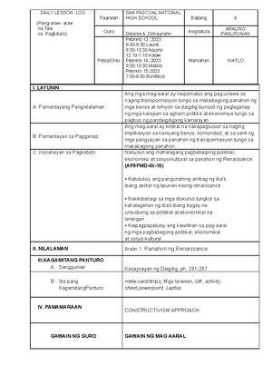 4th Quarter pagbasa at Pagsusuri Modyul 5 - Pagbasa at Pagsusuri ng Iba ...