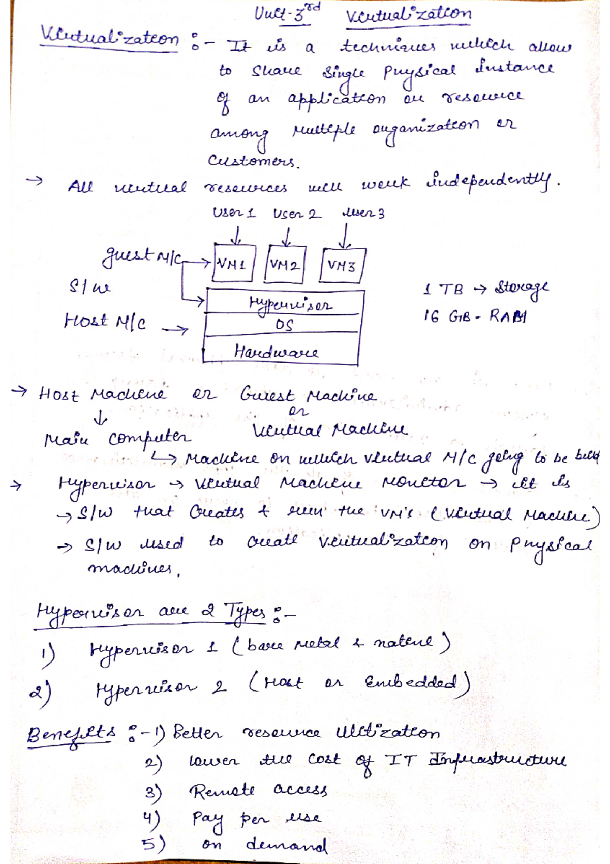Cloud -3 - unit -3 - Cloud Computing - Studocu
