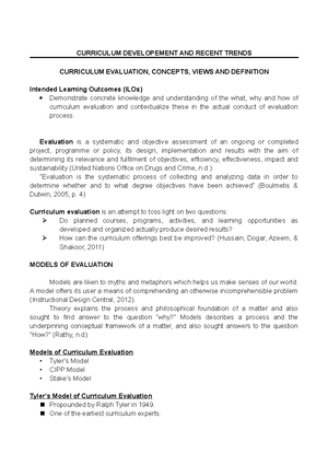 Participants In Curriculum Development and Planning - PARTICIPANTS IN ...