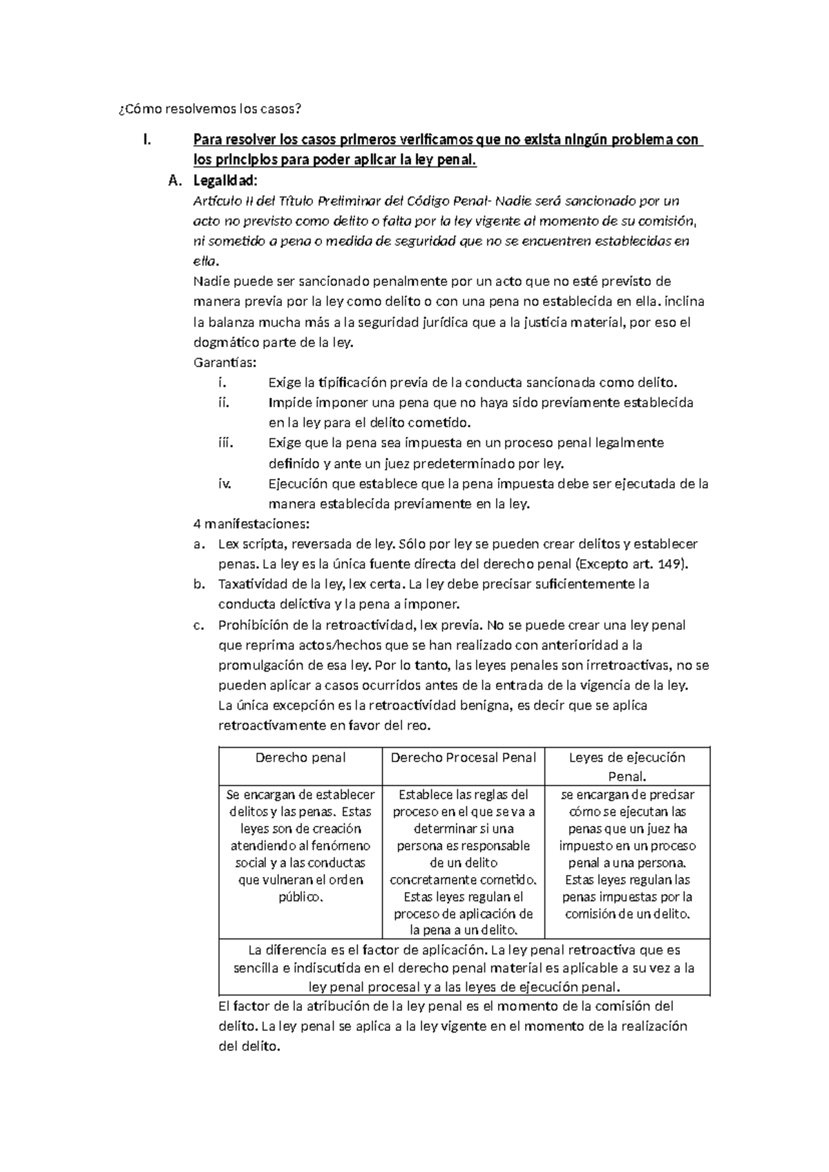 Cómo resolver los casos JP1 - ¿Cómo resolvemos los casos? I. Para ...