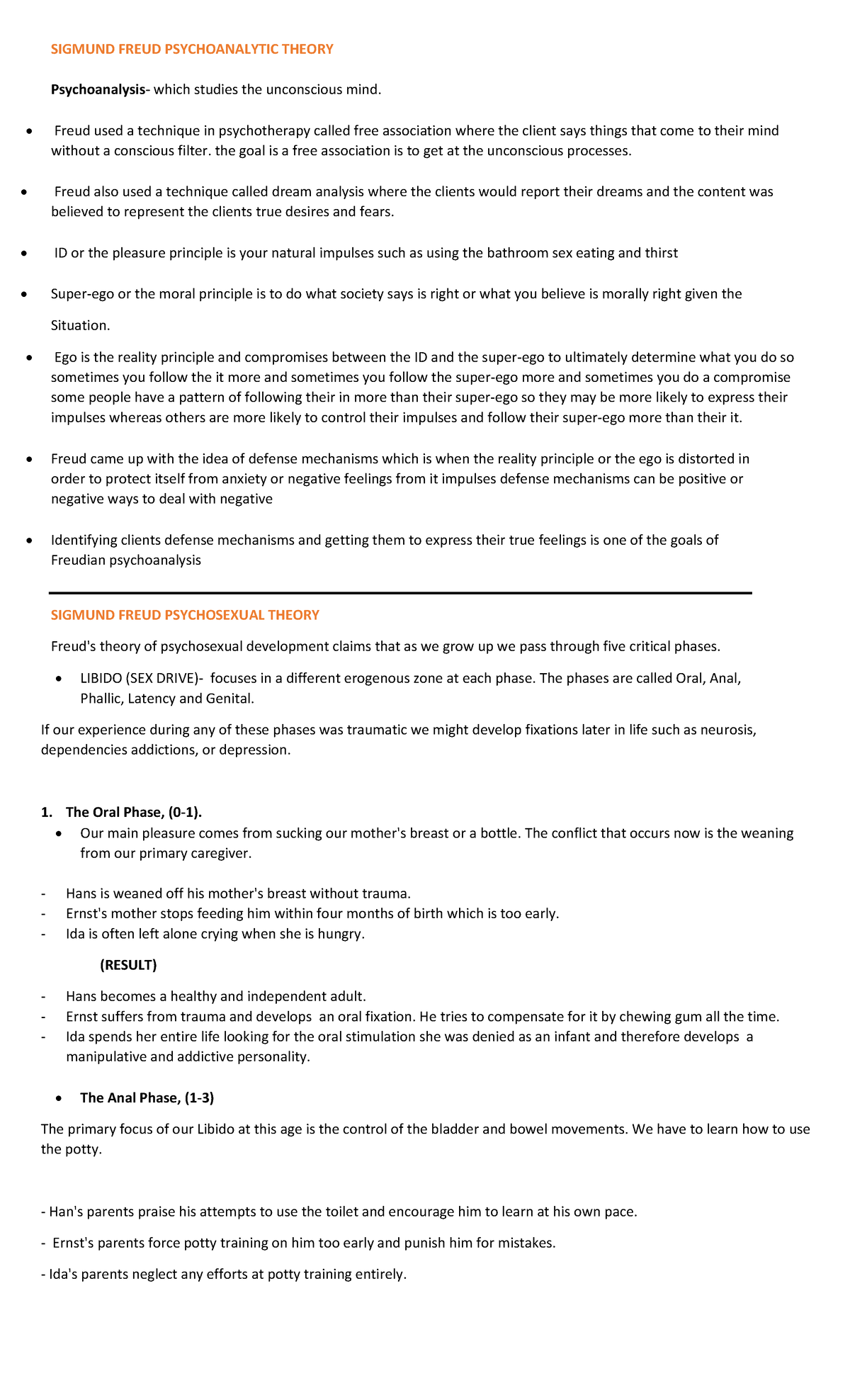 Sigmund Freud and ERIK Erikson - SIGMUND FREUD PSYCHOANALYTIC THEORY ...