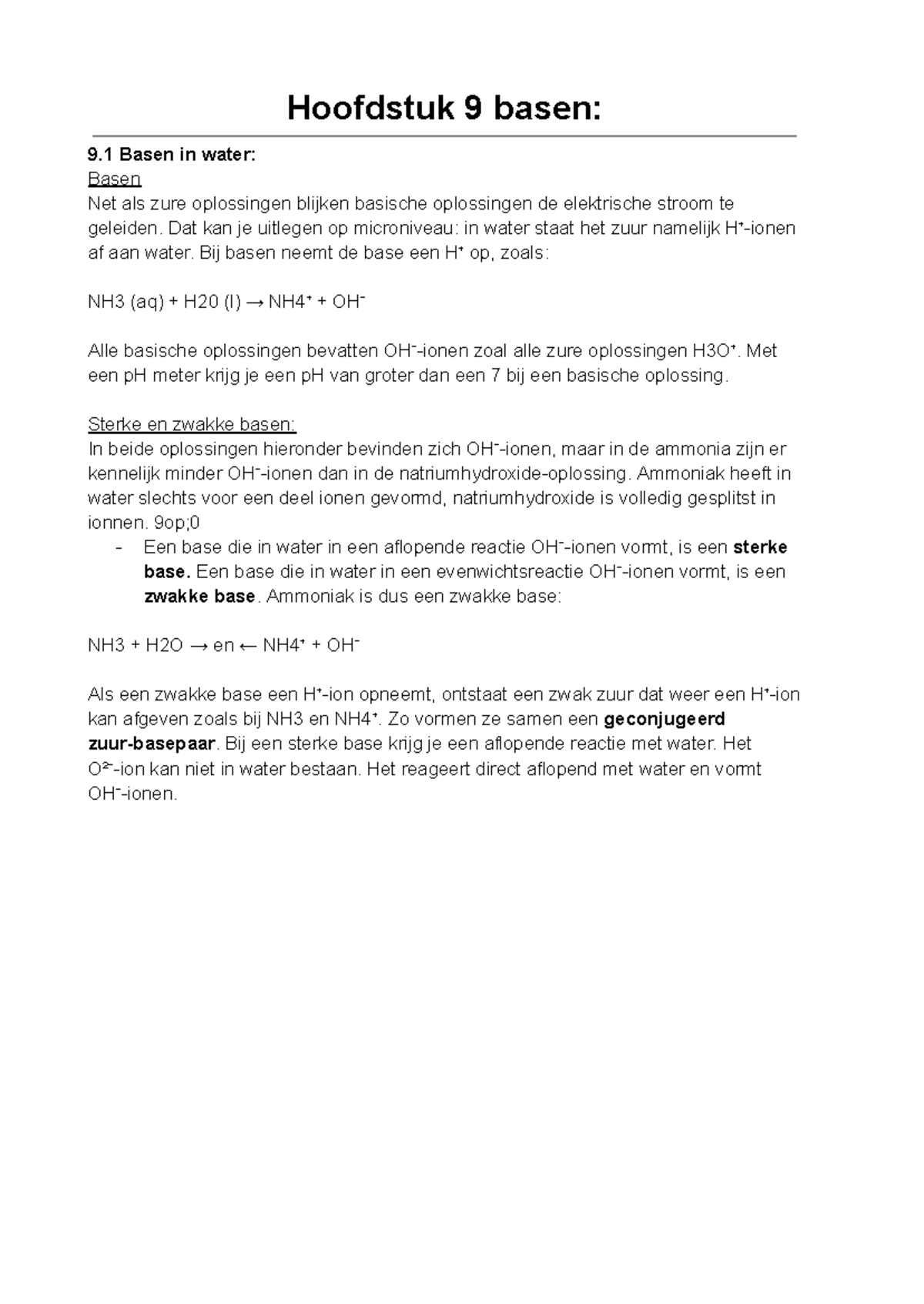 Chemie overal scheikunde vwo 5 hoofstuk 9 basen - Hoofdstuk 9 basen: 9 ...