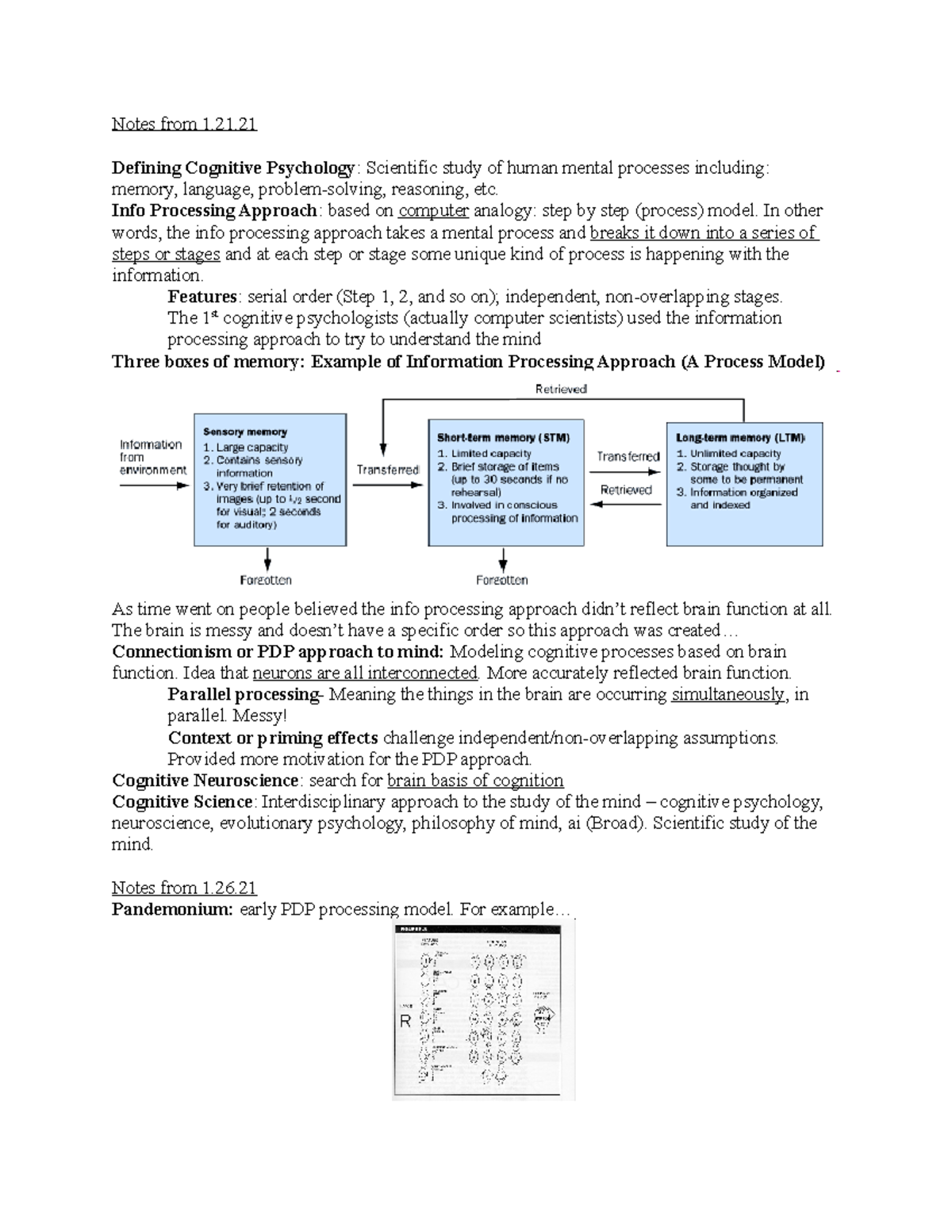 Psych 440 Exam 1 Notes - Professor: Matthew Rossano - Notes from 1 ...