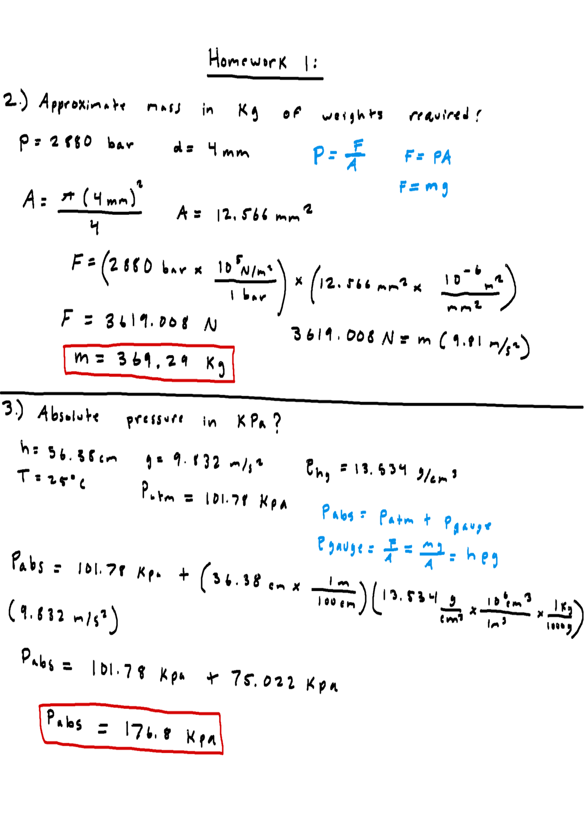 Thermodynamics Problems Notes 1 - CHEM 2070 - Studocu