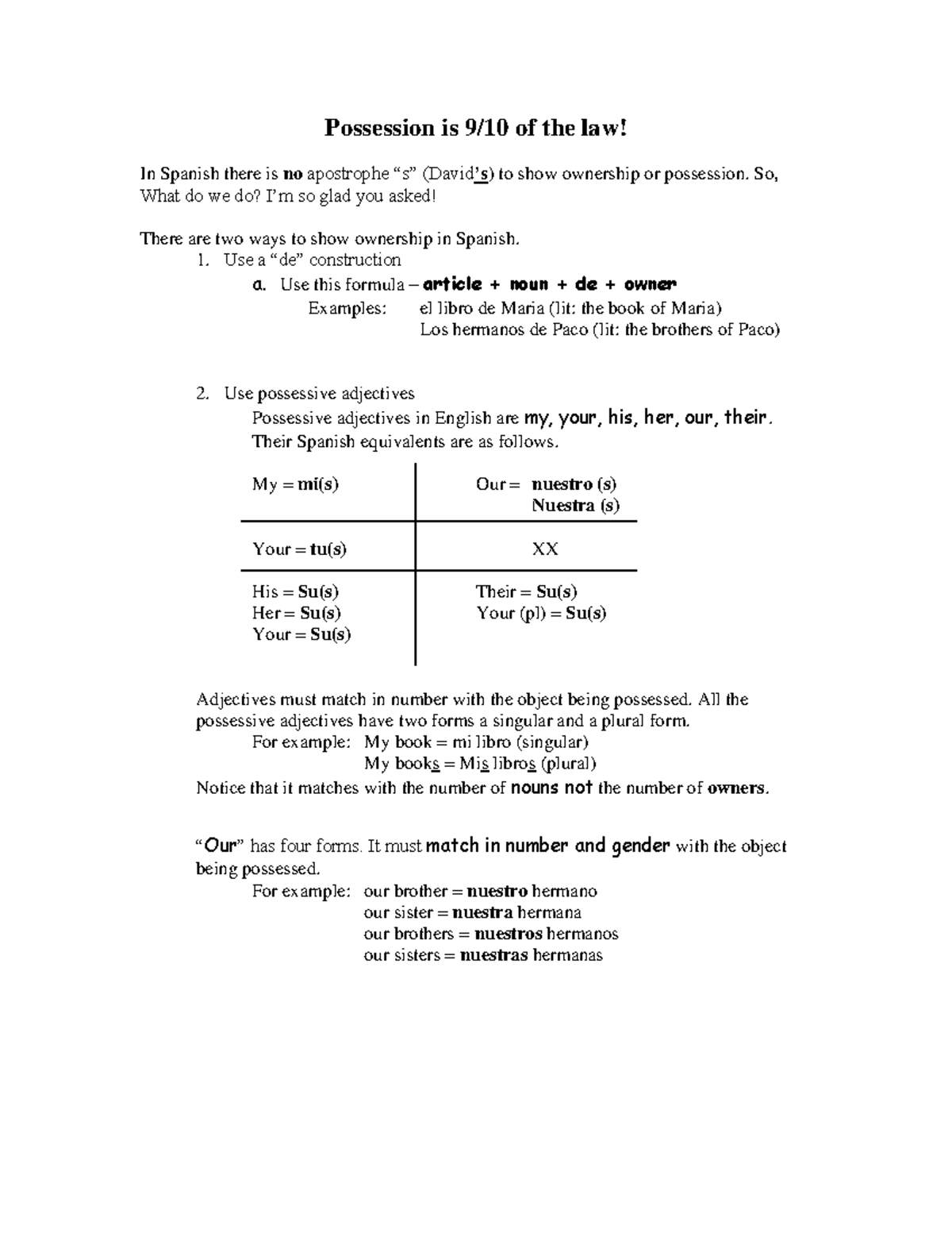 BV1ch6 Possession is 9 - its really hard - Possession is 9/10 of the ...
