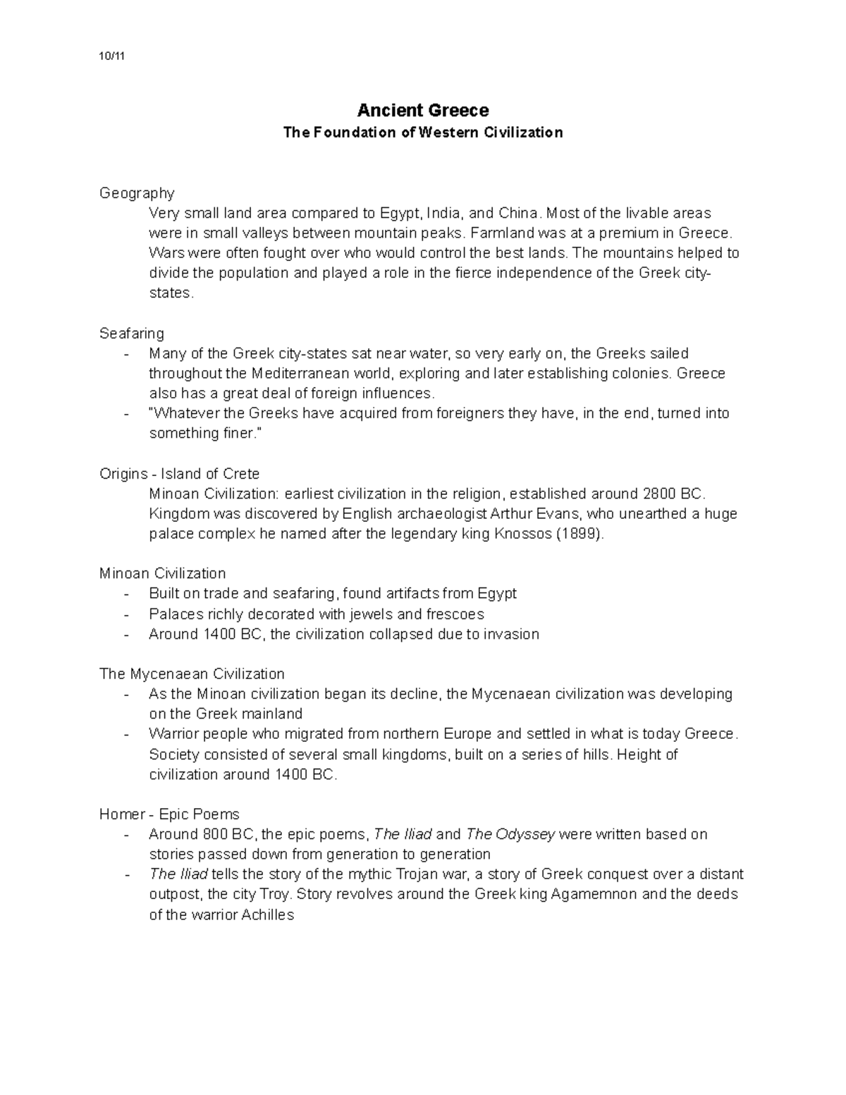Ancient Greece - Ancient Greece The Foundation of Western Civilization ...
