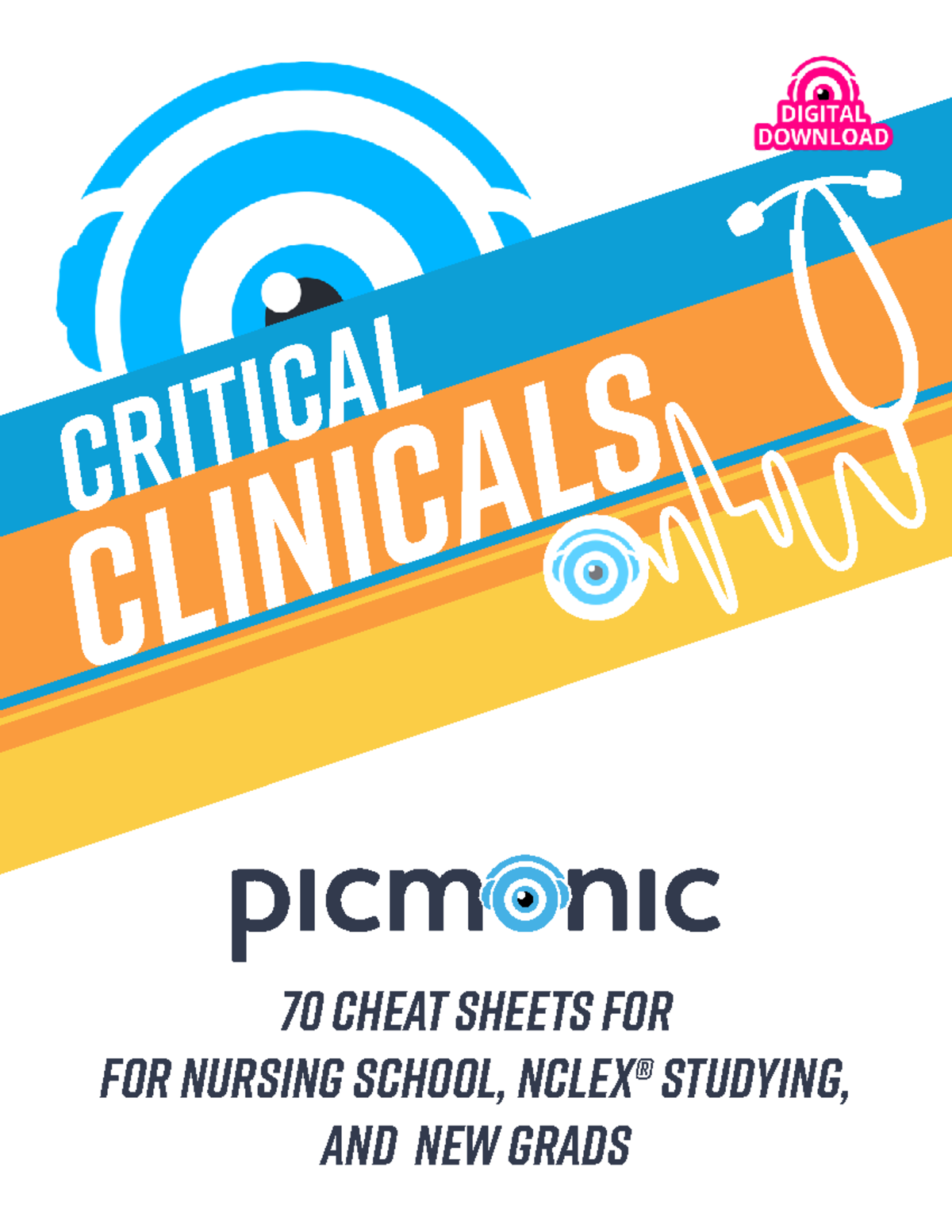 Bundle - Critical Clinicals Picmonic 70 Cheat Sheets for Nursing School ...