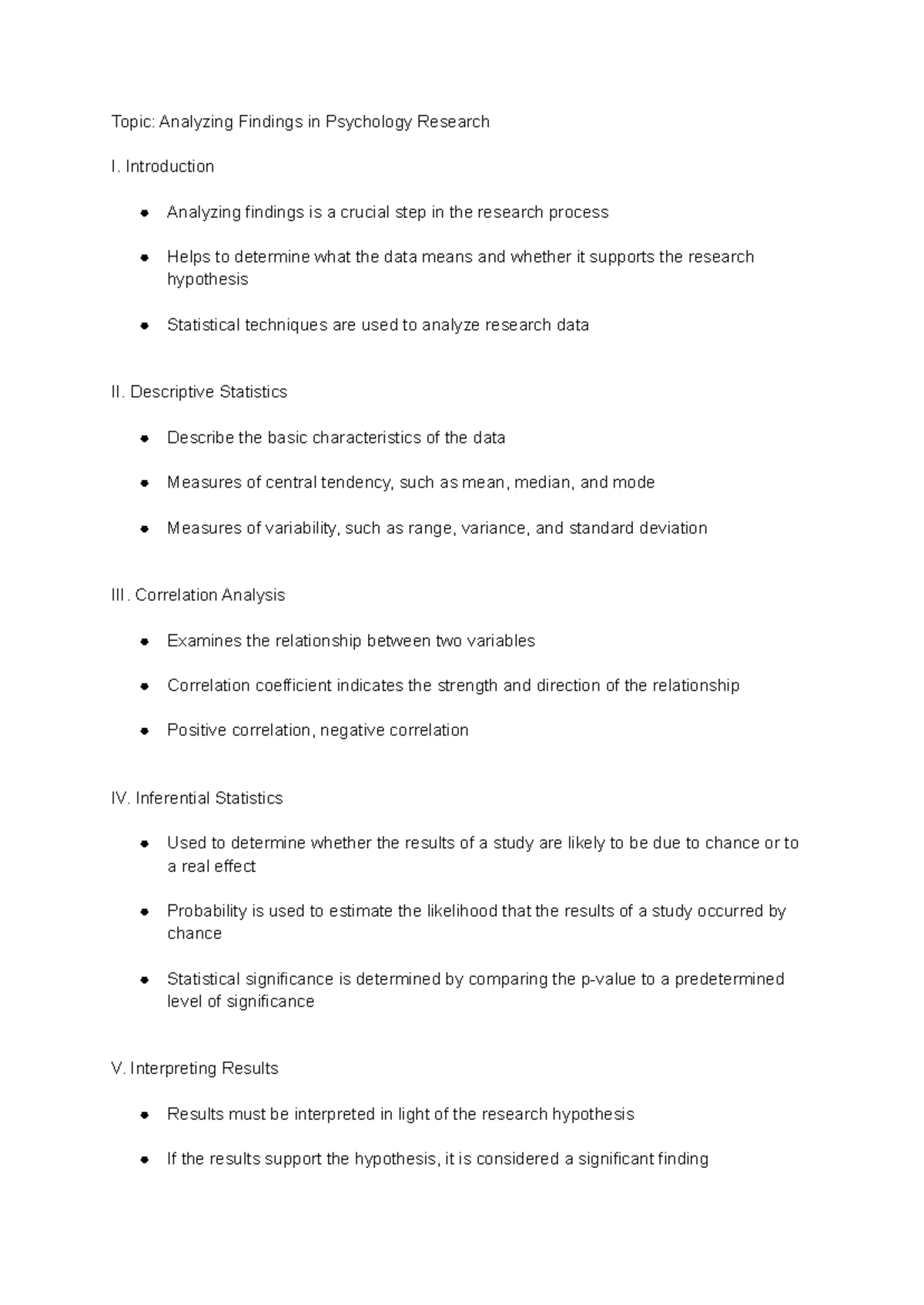 2.3 Analysing Findings - Topic: Analyzing Findings in Psychology ...