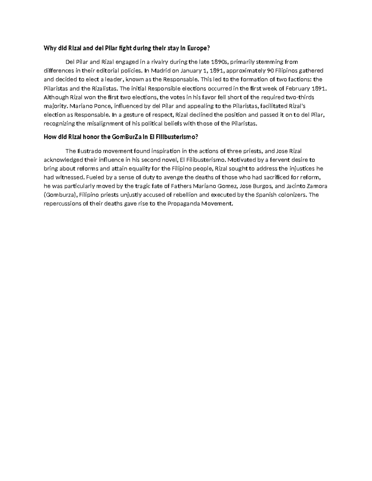 06 e LMS Task 1 - Nice - Why did Rizal and del Pilar fight during their stay in Europe? Del ...