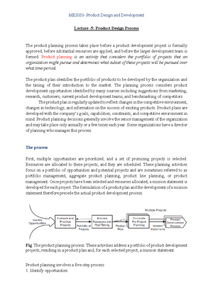 Lecture 3 - ME2020- Product Design and Development Lecture - 3 : Introduction Reverse ...