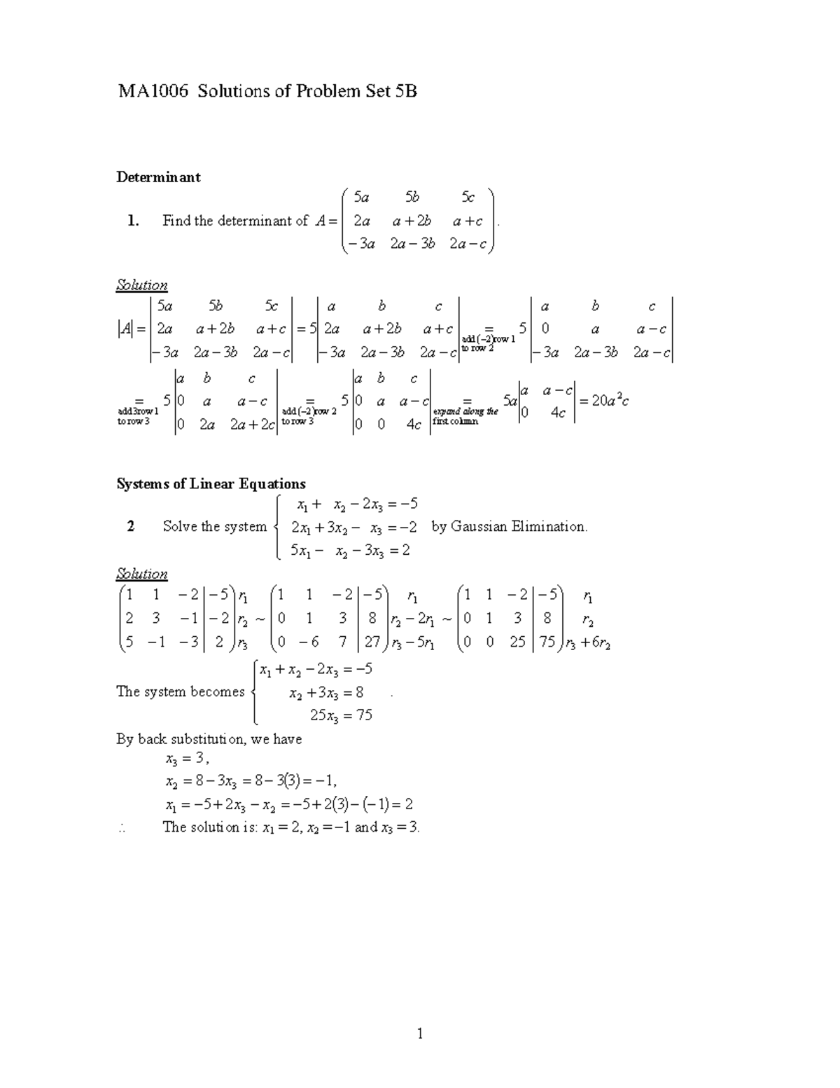 PSS5B - Practice Exercise Answer - MA2176 Chapter 6 Basic Calculus ...