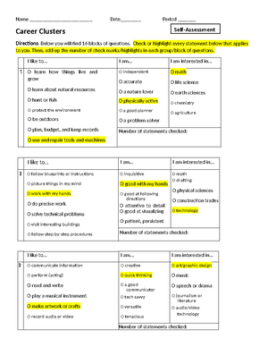 Work Personality Assessment Your Holland Code - What is Your Holland ...