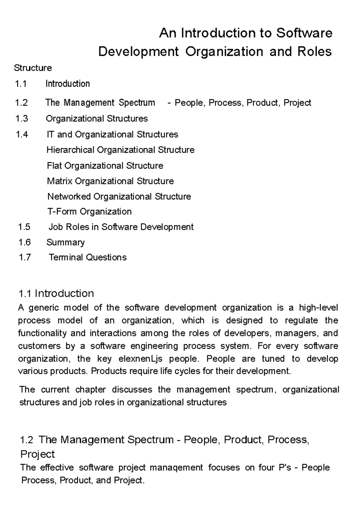 Software project management and quality assurance - an introduction to ...