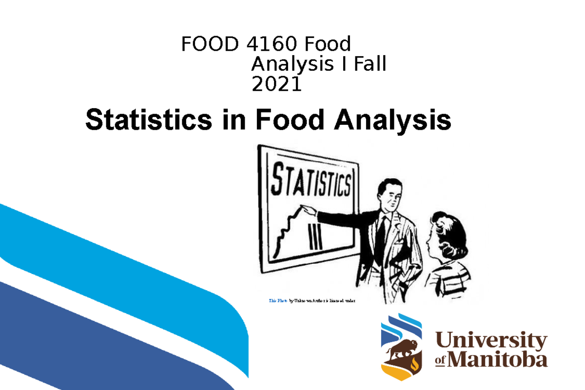 6. Statistics in Food Analysis II - This Photo by Unknown Author is ...