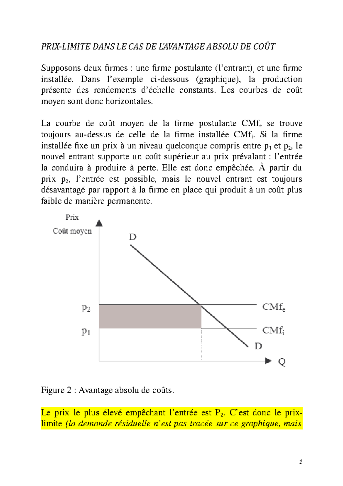 Prix-limite graphiques et explications - PRIX-LIMITE DANS LE CAS DE L ...