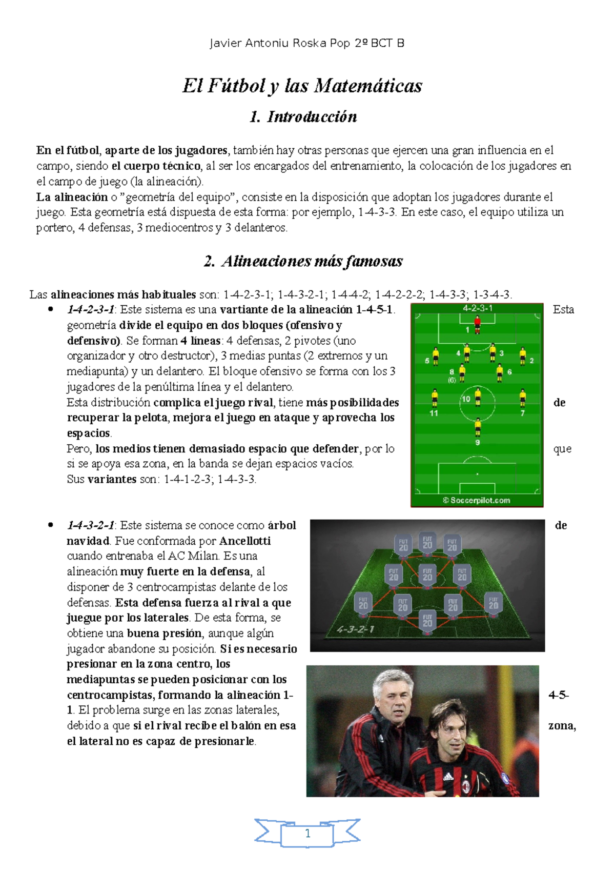 El fútbol y las matemáticas - El Fútbol y las Matemáticas 1 ...