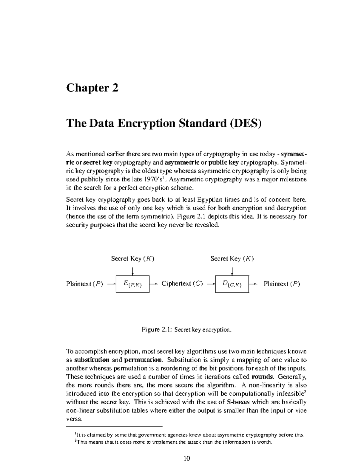 Block Cipher and DES - Chapter 2 The Data Encryption Standard (DES) As ...