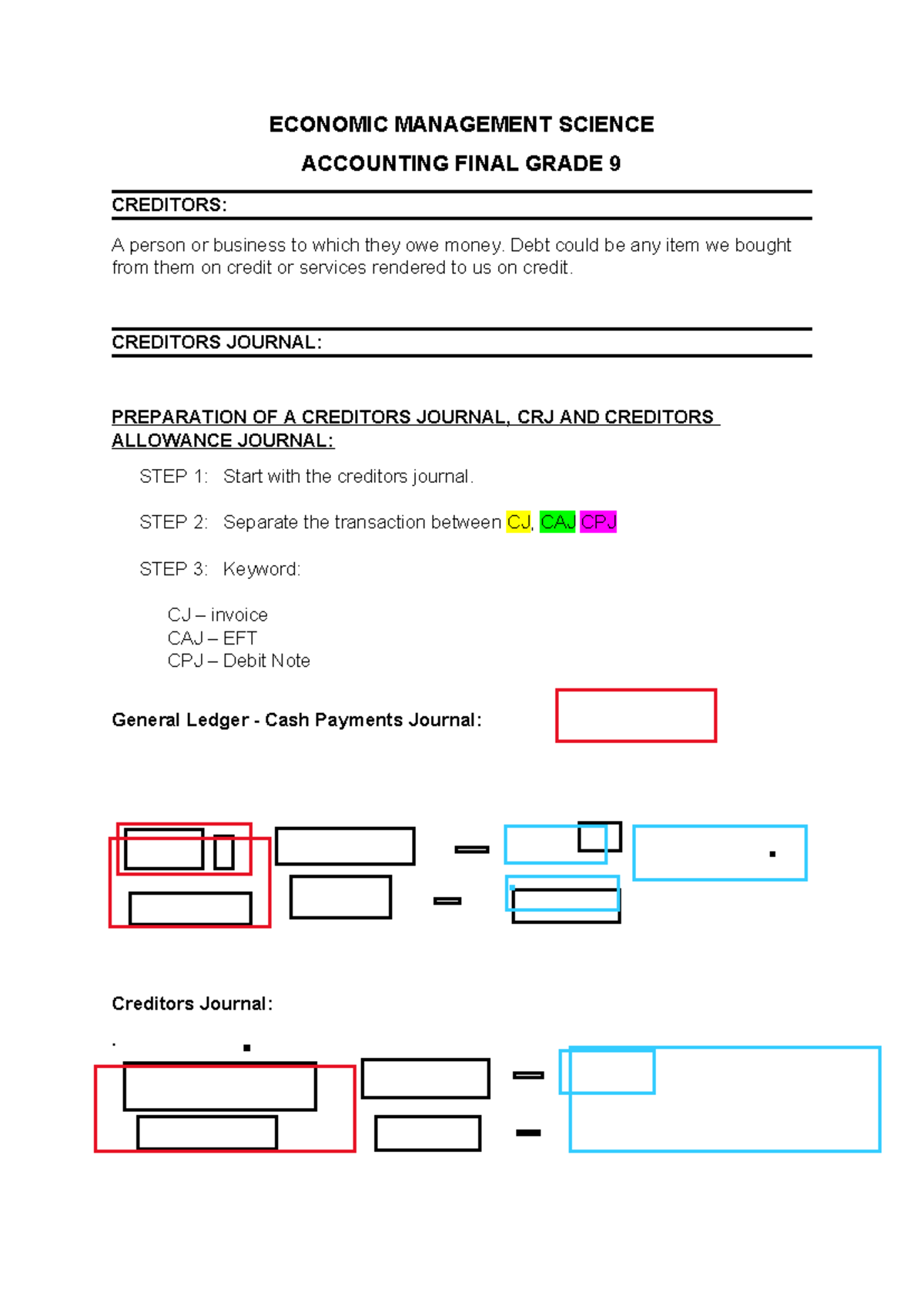 Economic Management Science grade 9 final - ECONOMIC MANAGEMENT SCIENCE ...