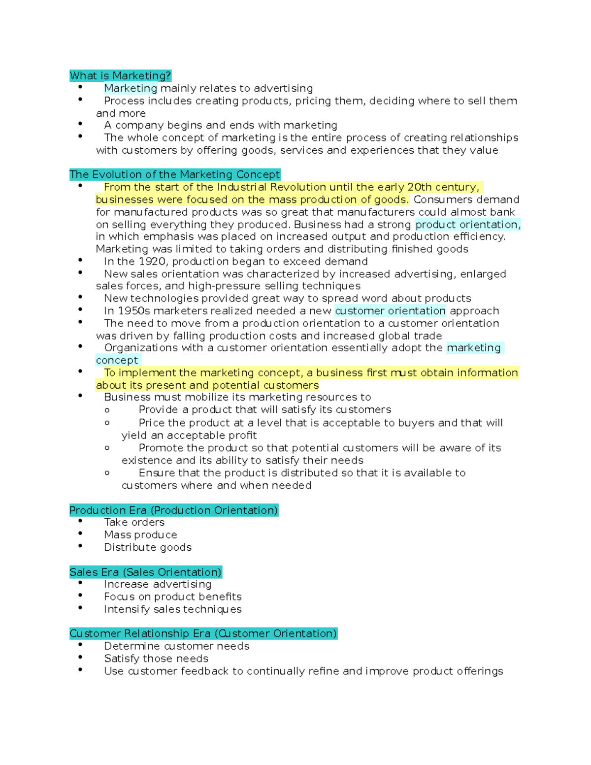 What is Marketing - Textbook Chapter 12 - What is Marketing? Marketing ...