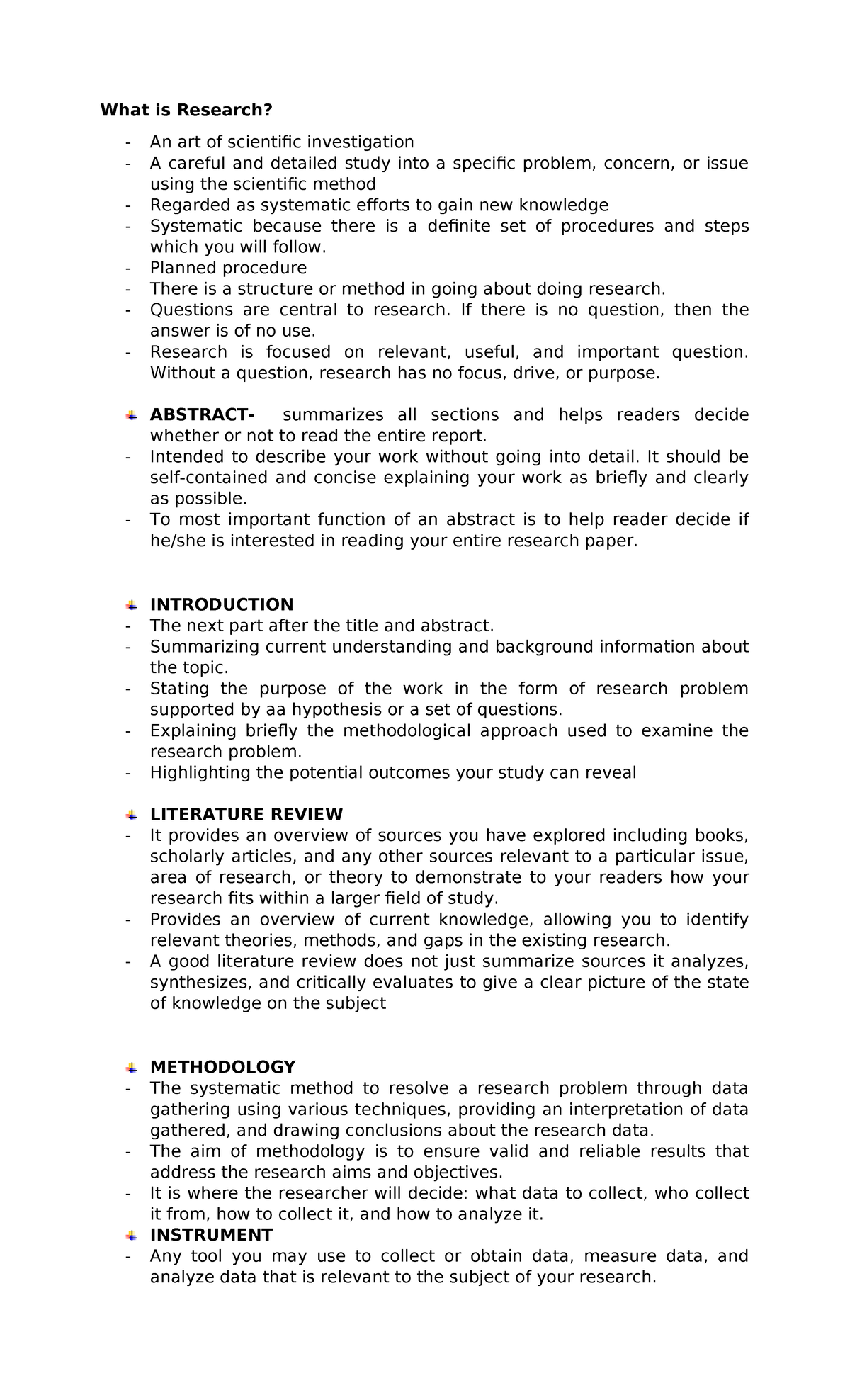 TECHNICAL TERMS - What is Research? - An art of scientific ...