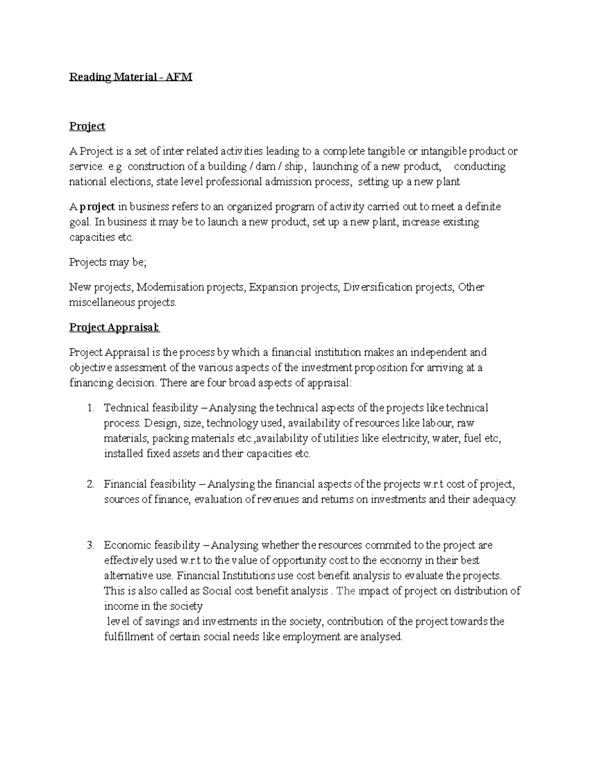Reading material AFM - none - Reading Material - AFM Project A Project ...