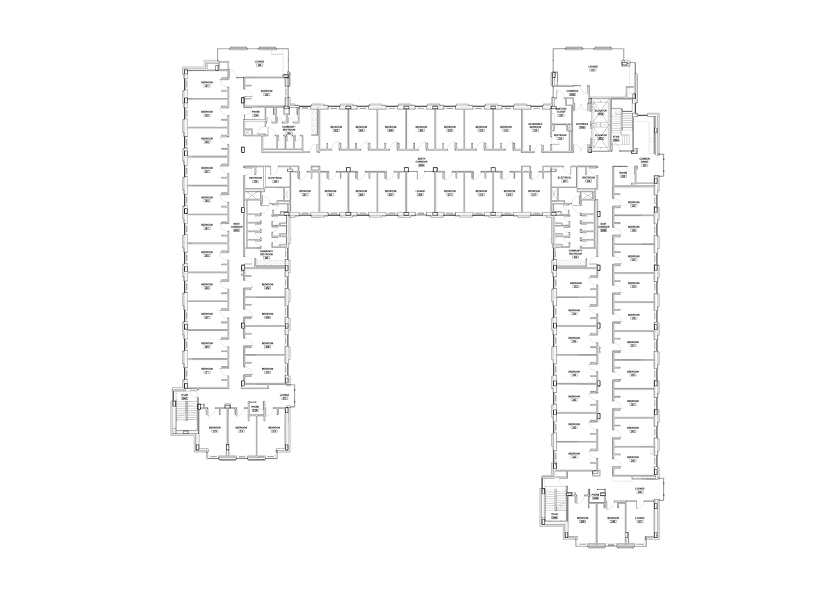 Black-Diallo-Miller Floor Plans - LOUNGE 221 CORRIDOR 299D ELEVATOR ...