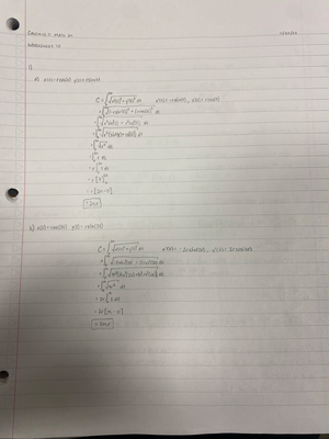 Notes Calc2 Integration and trig sub - Integration 25/10/ V0 - l t V1 ...