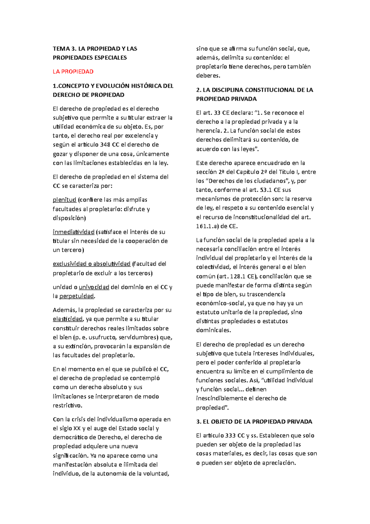 TEMA 6 DERECHO CIVIL III- LA Propiedad - TEMA 3. LA PROPIEDAD Y LAS ...