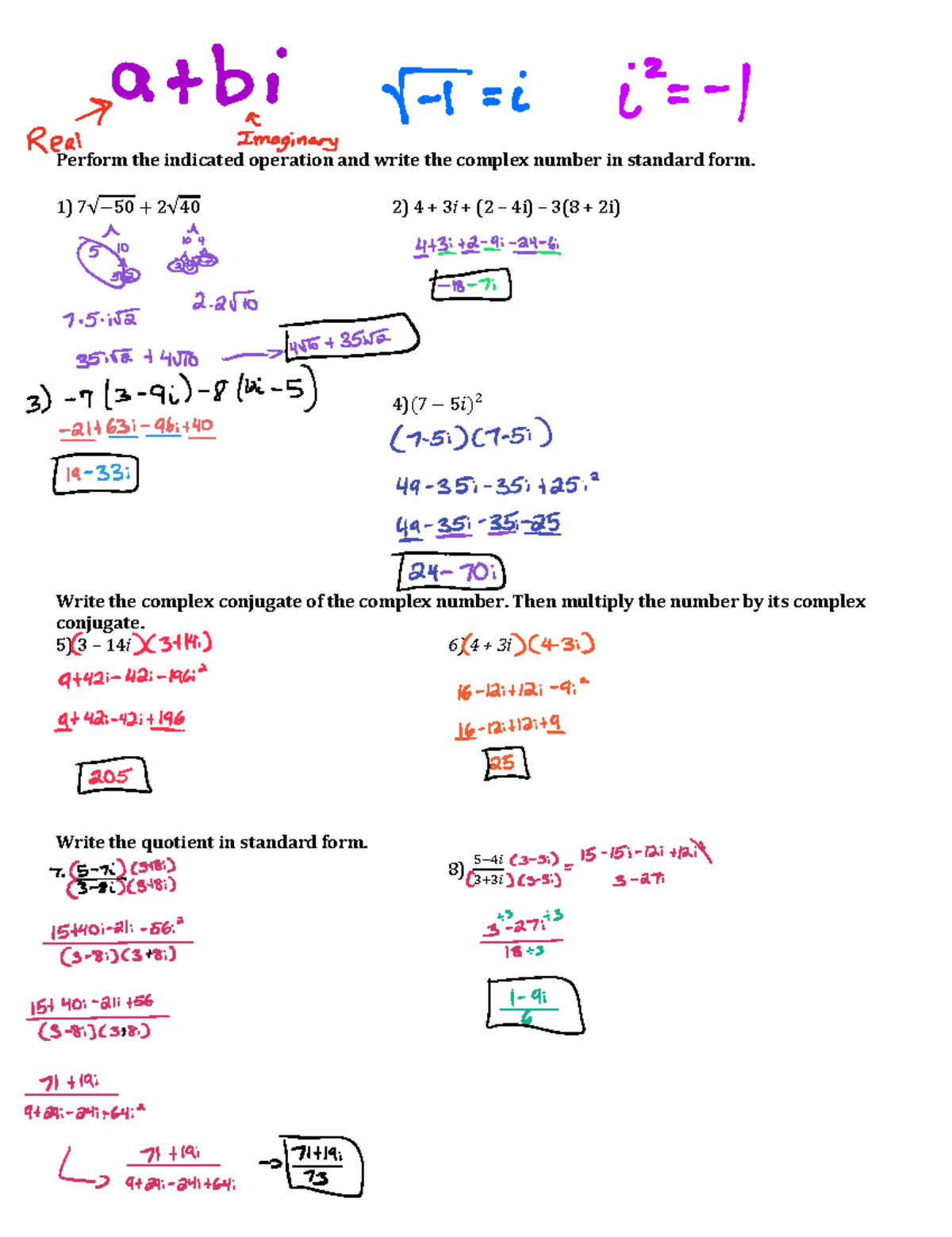 Precalculous 2.4 - Name: Date: Period: Precalculus Honors, 2 – 2 Pre ...