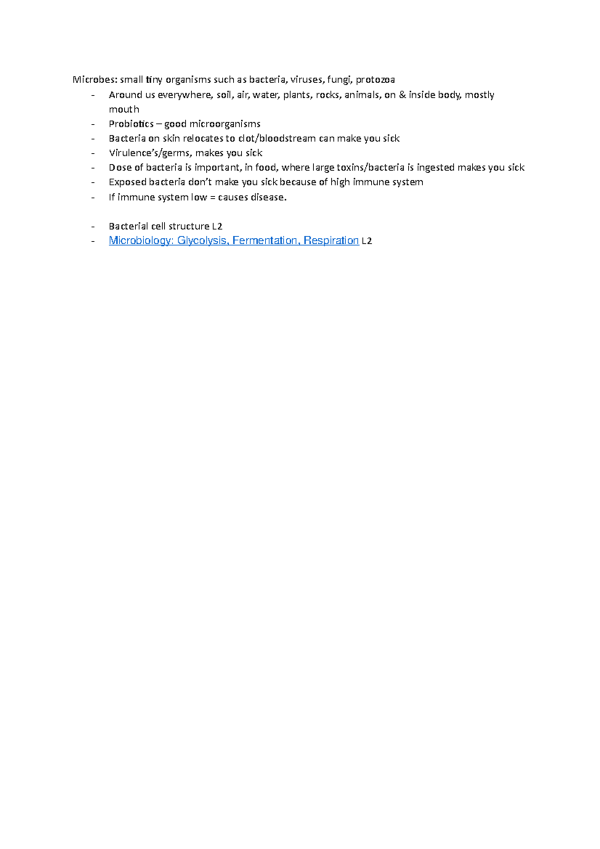 Microbiology 1 Test 1 - Microbes: small tiny organisms such as bacteria ...