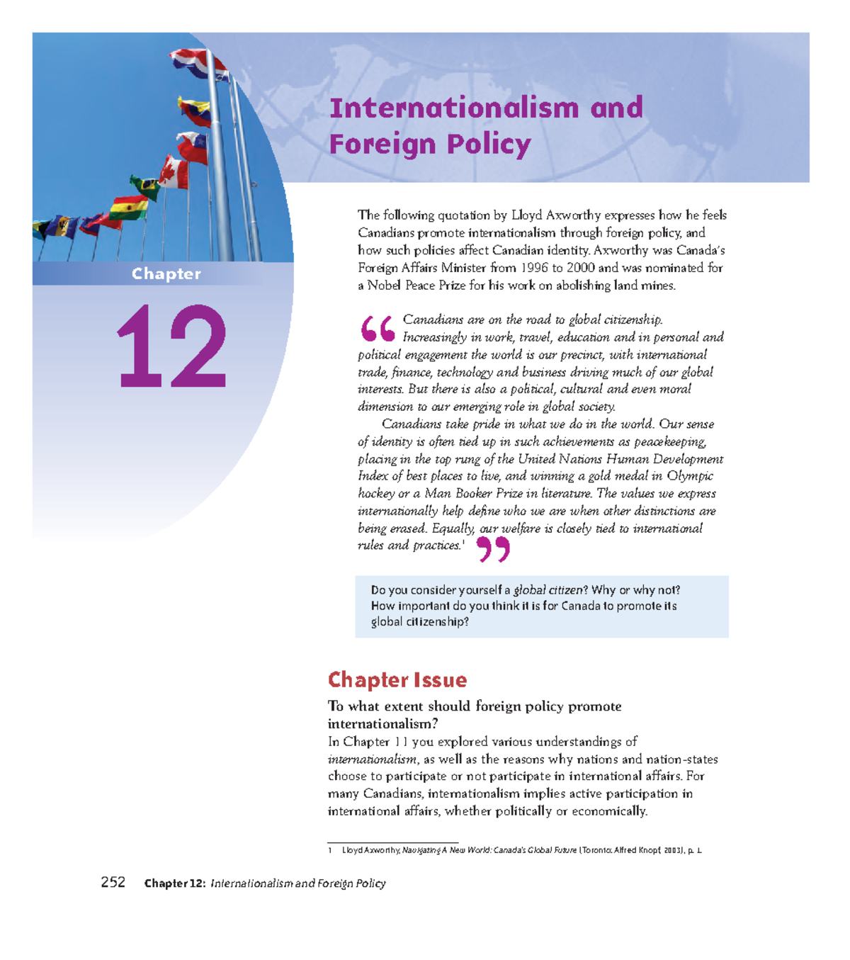 Chapter 12 textbook - ergervferf - The following quotation by Lloyd ...