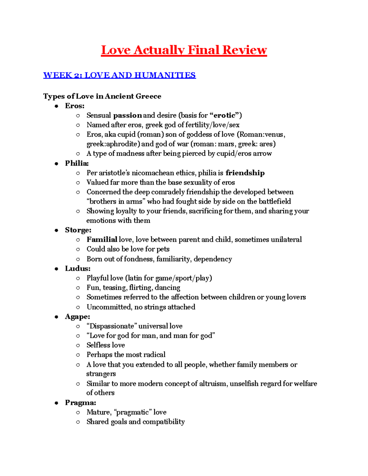 Love Actually Final Review - Placing oneself above the gods A healthier ...