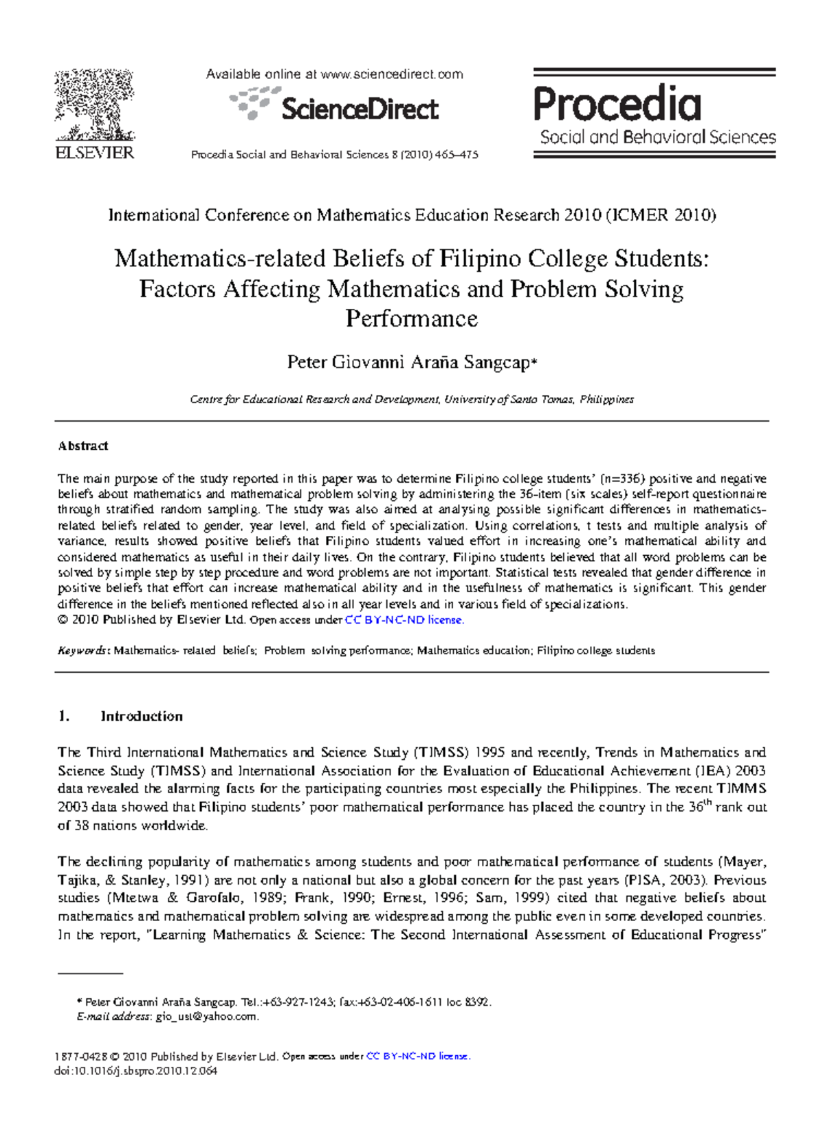 1-s2 - Lol - 1877-0428 © 2010 Published by Elsevier Ltd. doi:10.1016/j ...