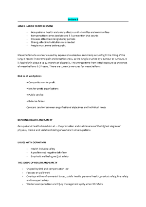 BUSN3033 Occupational Health and Safety - BUSN3033 Occupational Health ...