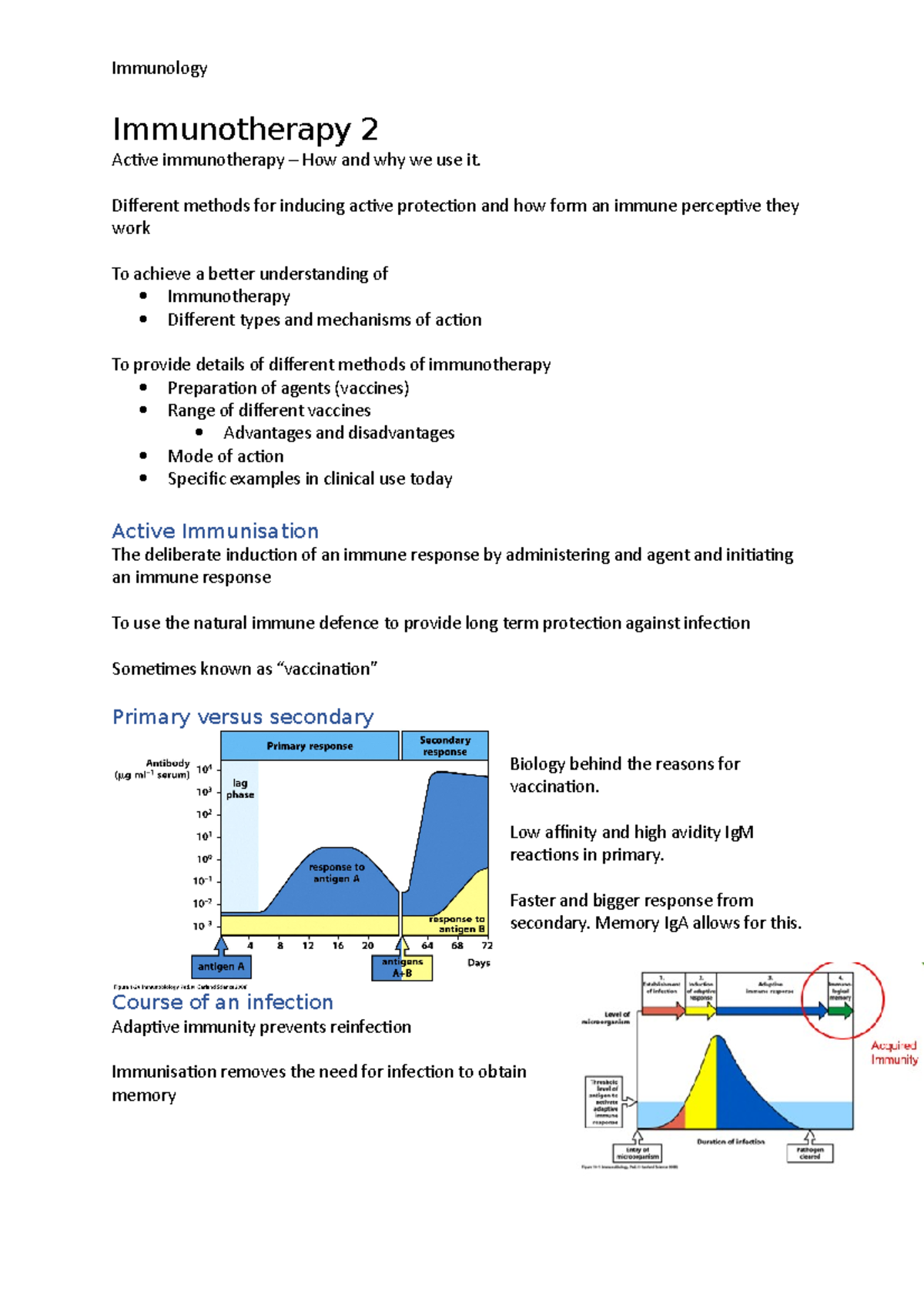 Immunology Immunotherapy 2 - Immunology Immunotherapy 2 Active ...