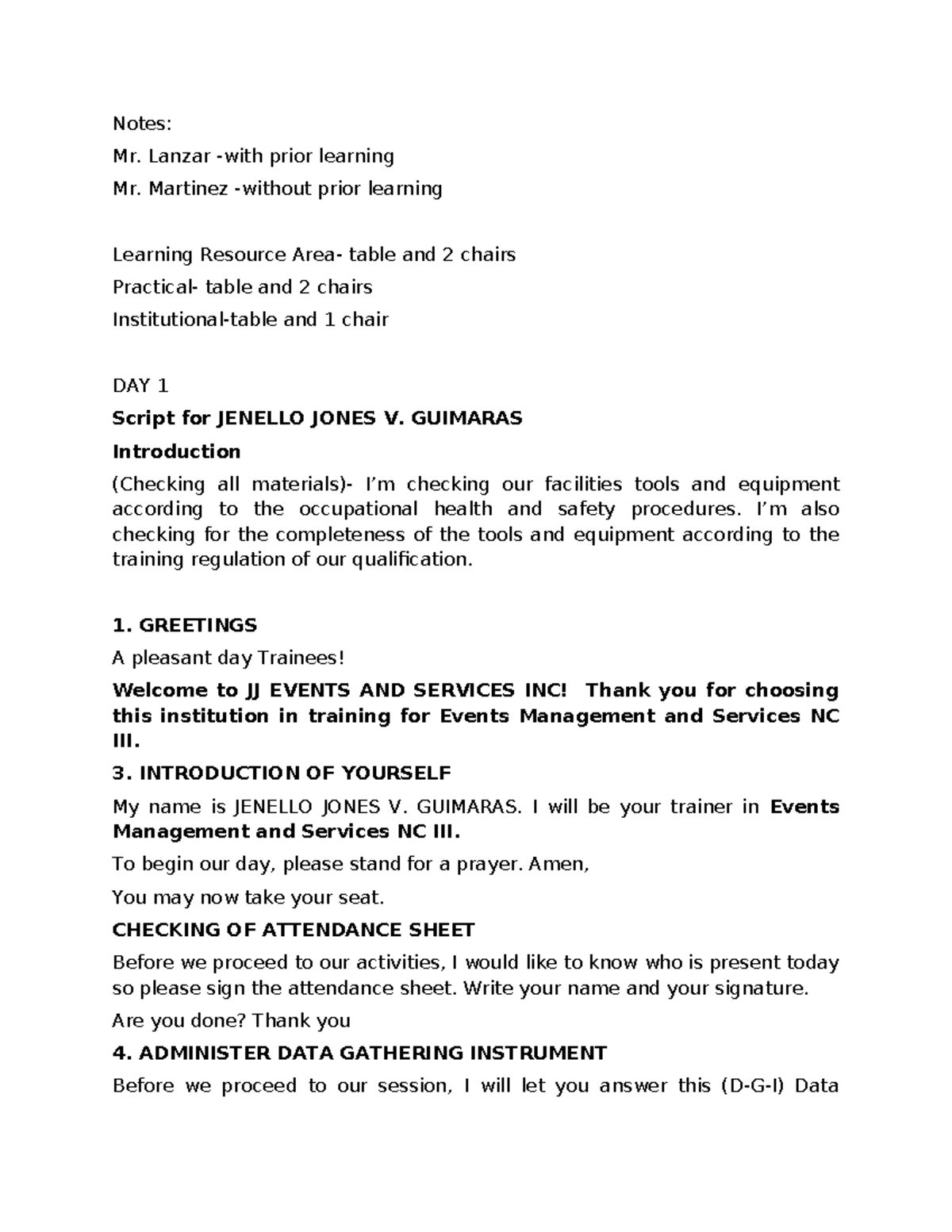 Script-COC1 Guimaras - This COC1 script for Teacher's Methodology ...