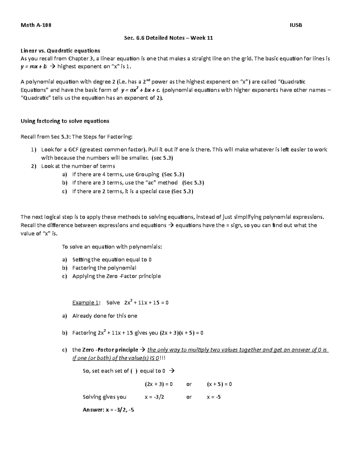 Sec. 6.6 detailed Notes - Week 11 - Math A-100 IUSB Sec. 6 Detailed ...