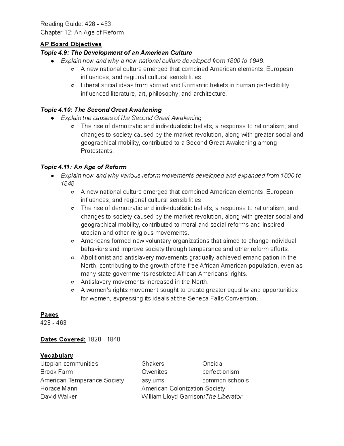 Copy of Period 5A Reading Guide Chapter 12 428 - 463 - Reading Guide ...
