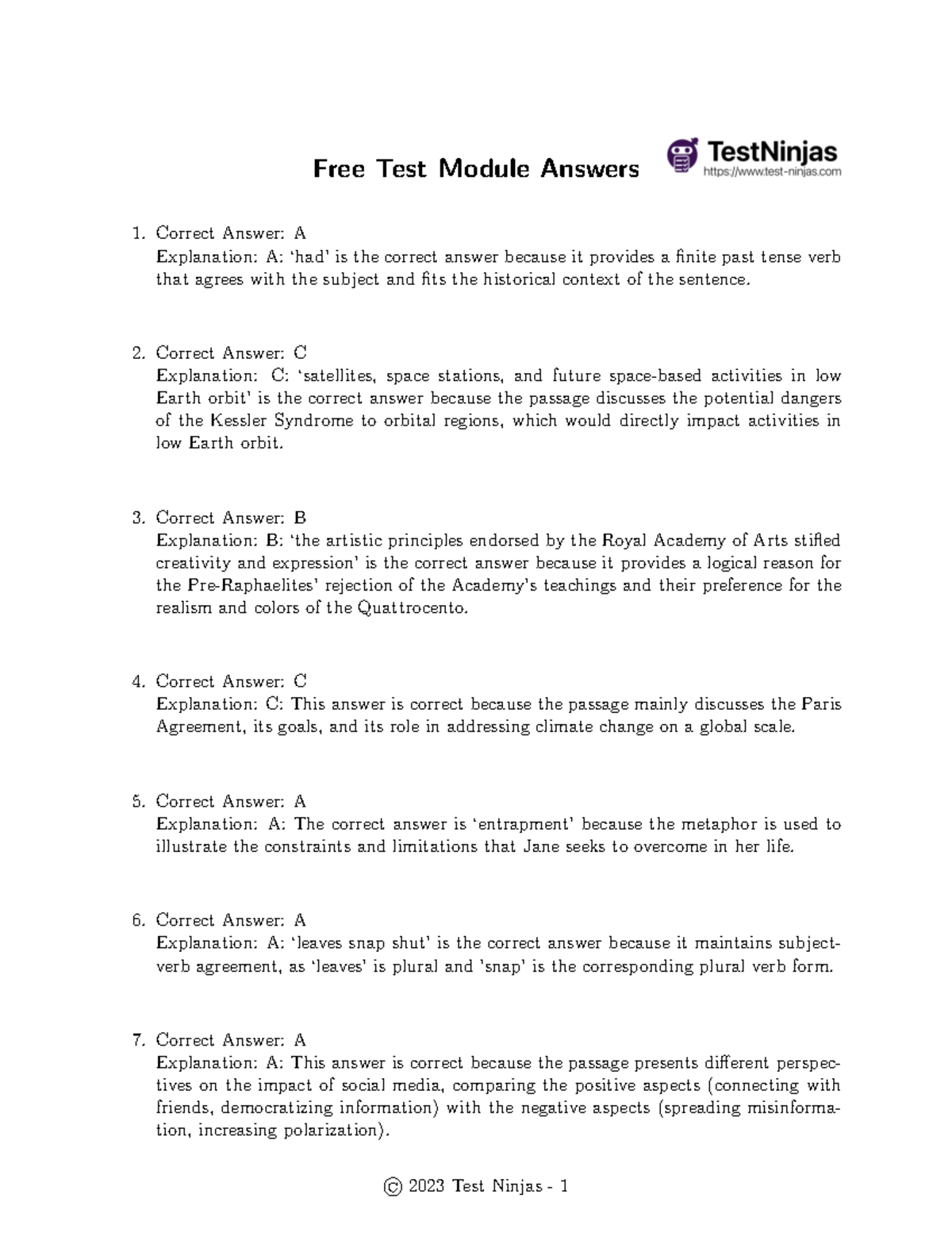 Free rw module answers - hgdrdrtyyiuyfr - Correct Answer: A Explanation ...