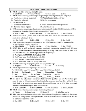 Coc level IV for acc - 1 COC LEVEL IV ####### Project one: Assumption ...