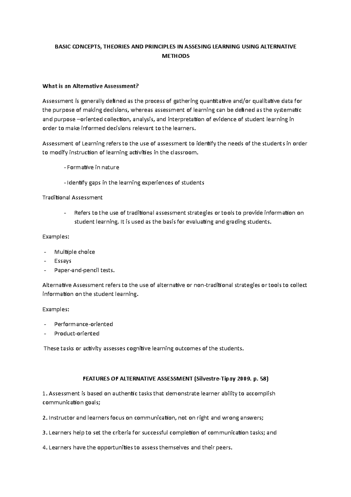 Group-1 - assessment - BASIC CONCEPTS, THEORIES AND PRINCIPLES IN ...