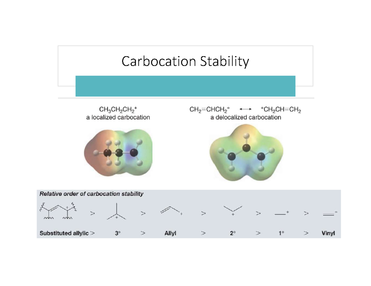CH 15 DIenes part2 - lecture notes - Carbocation Stability Allylic ...