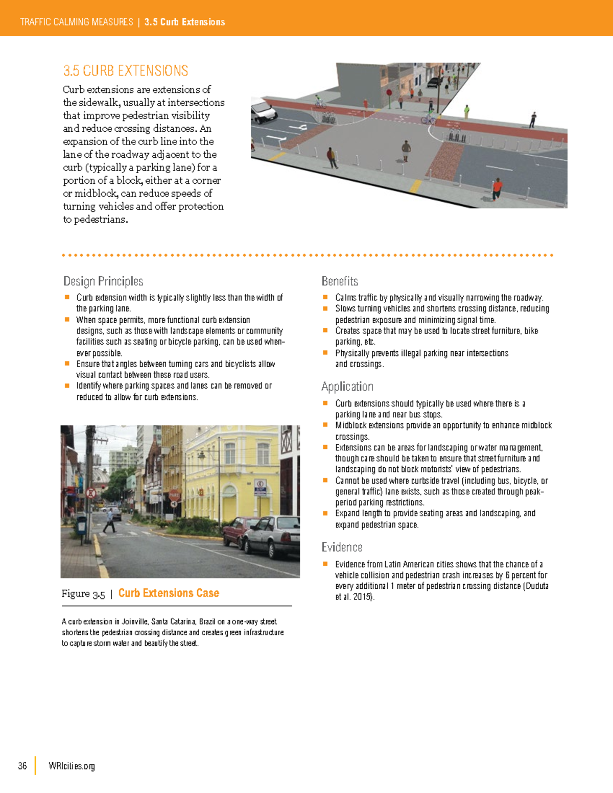 Guidance and examples to promote traffic safety through urban and ...