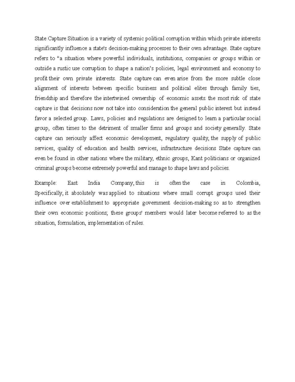 Final. Script - ddd - State Capture Situation is a variety of systemic ...