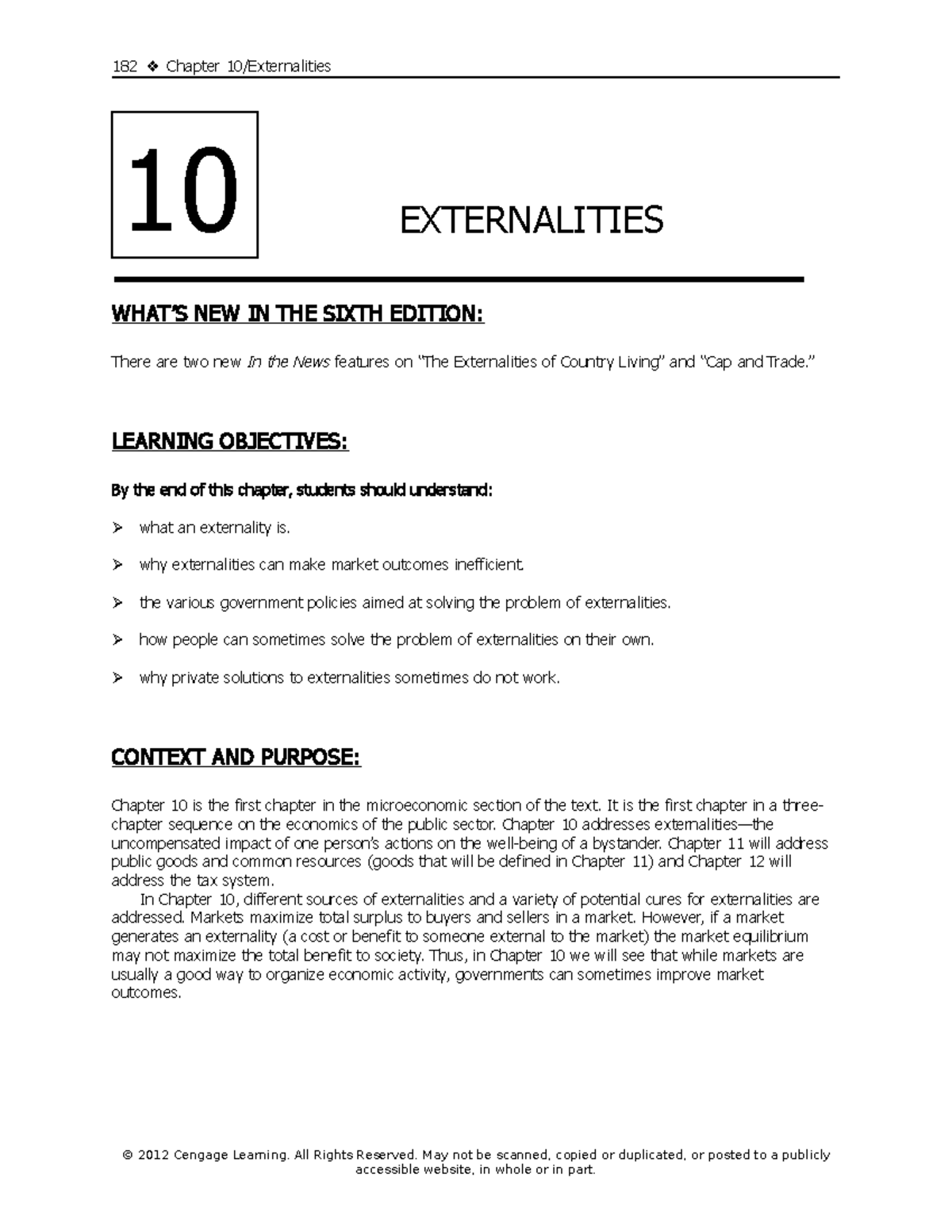 Chapter-10 - WORKSHEET - 182 Chapter 10/Externalities Chapter 10 ...